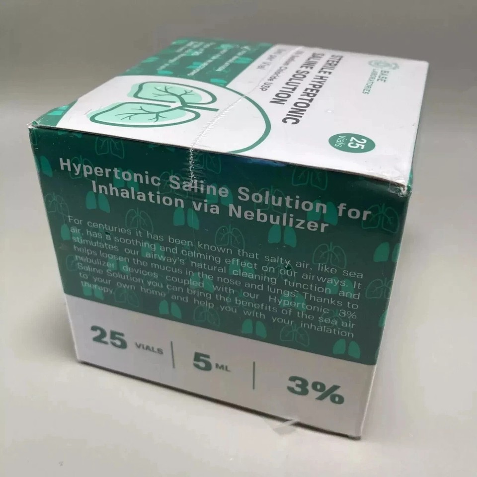 Sterile Hypertonic Saline Solution 3% Sodium Chloride USP Exp 12/26 | eBay