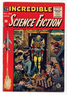 JOHNNY CRAIG ESTATE: INCREDIBLE SCIENCE FICTION #32 (EC 1955) VG ...