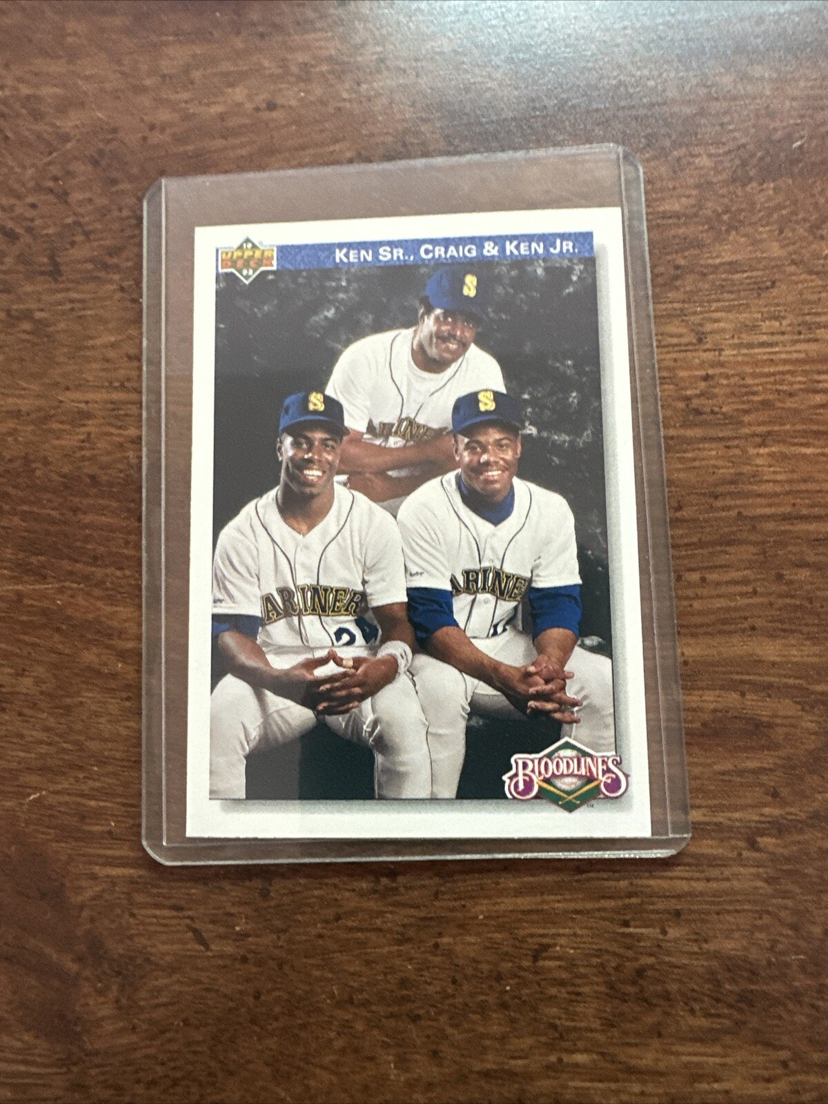 1992 Upper Deck Bloodlines Ken Sr, Ken Jr., Craig Griffey #85 Seattle ...
