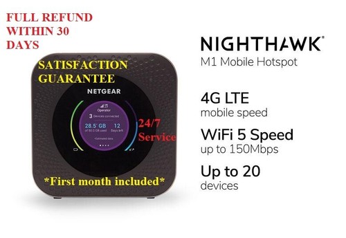 AT&T 4G*UNLIMITED* Data Plan/Hotspot Netgear Nighthawk M1 MR1100 HOME ...