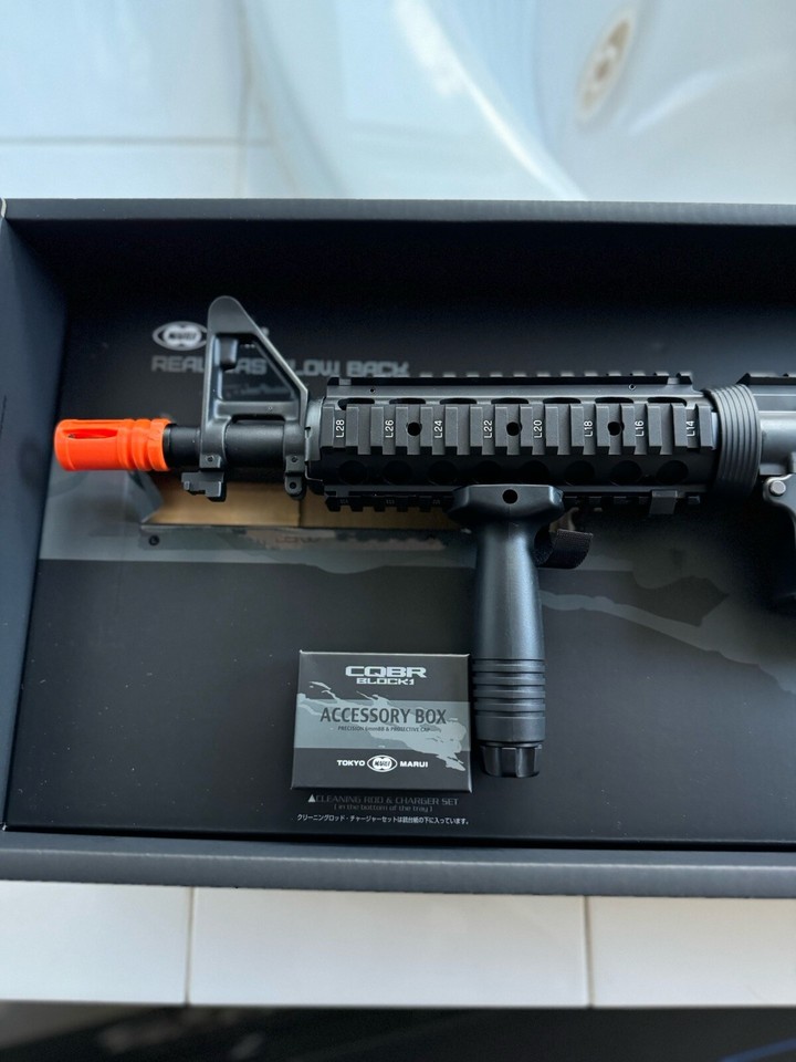 Tokyo marui CQBR MWS Gas Blowback Rifle Airsoft New Model Tactical ...