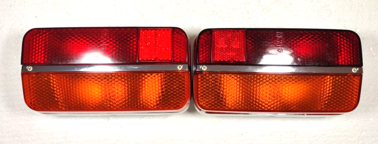 2x Rear Tail Lights VAZ LADA 2103 CHROME VINTAGE USSR CCCP METAL Luces ...
