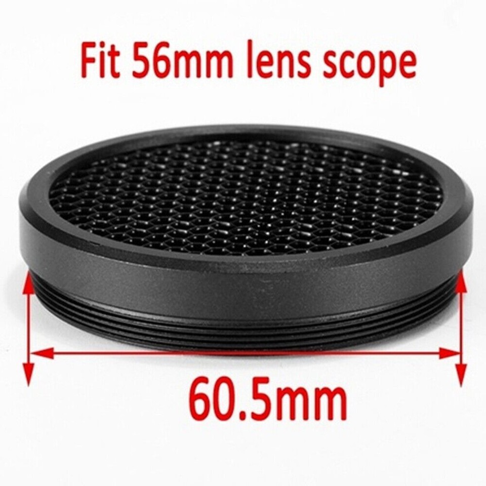 Rifle Scope Sunshade Protective Caps Honeycomb Mesh Scope Protector 44 ...