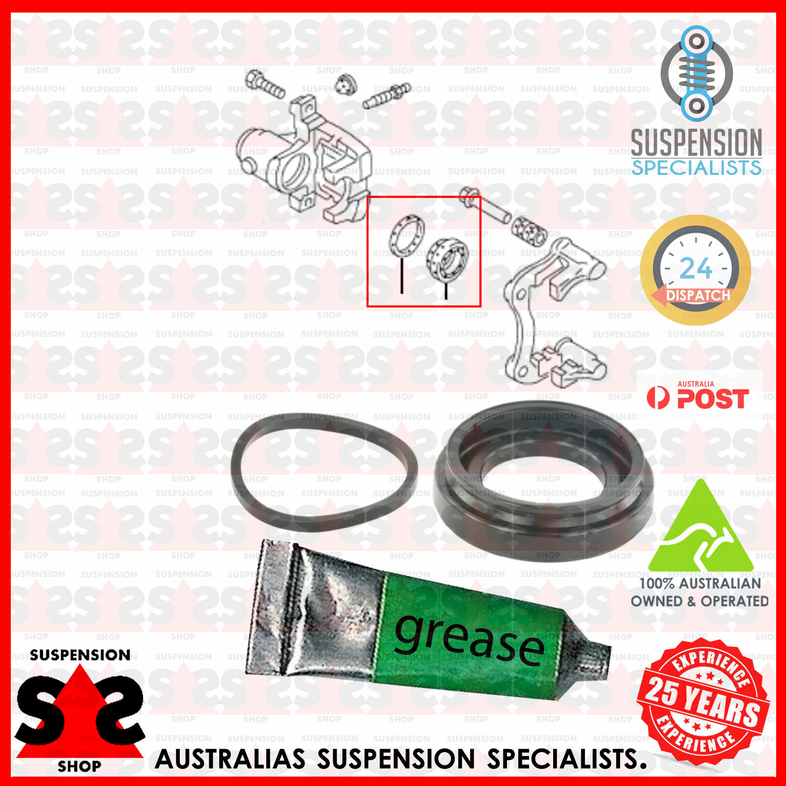 Rear Axle Repair Kit, Brake Caliper Suit AUDI A3 (8L1) 1.6 A3 (8L1) | eBay