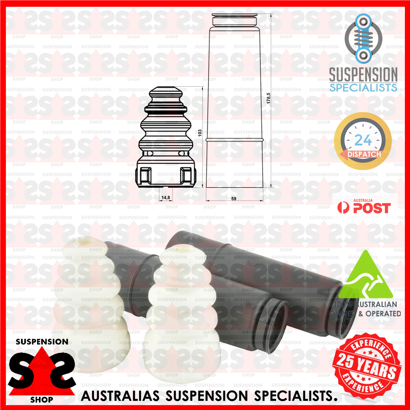 Rear Axle Dust Cover Kit, Shock Absorber Suit AUDI A3 1.9 TDI A3 ...