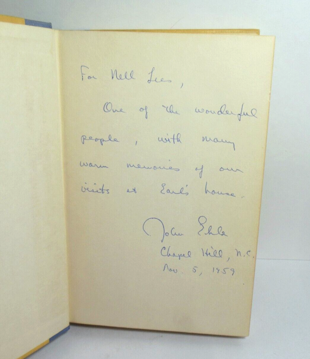 Kingstree Island Novel Set in NC OUTER BANKS SIGNED John Ehle 1959 ...