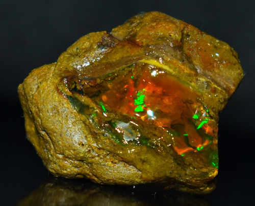 Opale rouge brute 44,00 carats opale naturelle éthiopienne opale brute ...