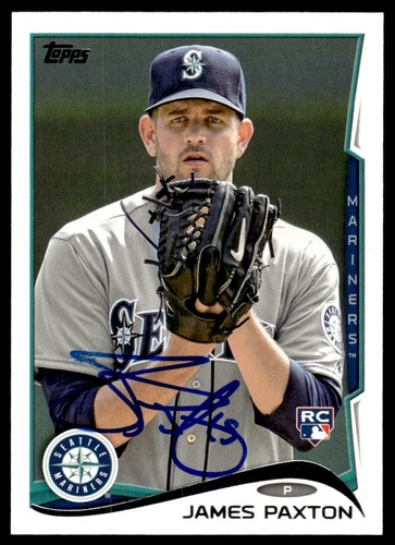 2014 Topps Baseball James Paxton Rookie Auto Seattle Mariners #123 ...