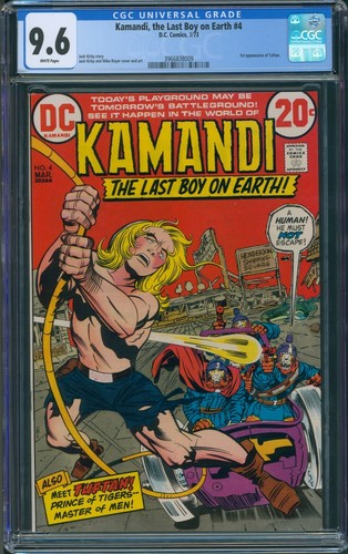 Kamandi, The Last Boy On Earth #4 D.C. Comics 3/73 CGC 9.6 White Pages ...