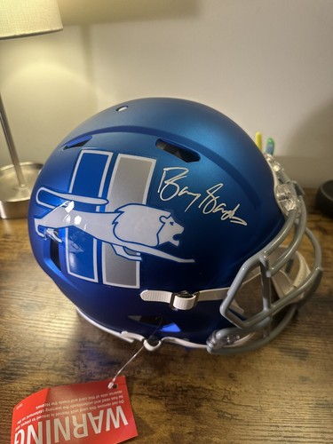 Barry Sanders Detroit Lions Signed Autographed AUTHENTIC Full Size ...