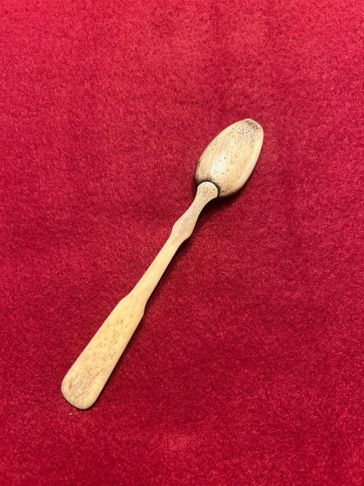 ORIGINAL CIVIL WAR HAND CARVED SPOON MADE AT ANDERSONVILLE PRISON UNION ...