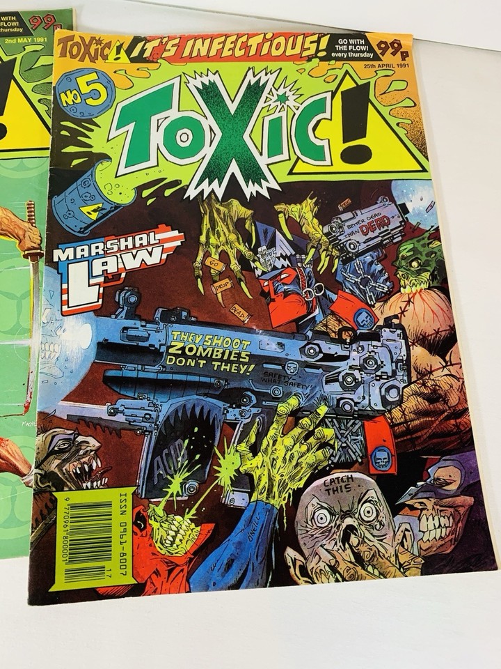 Toxic! Comic Issues 1-6 Bundle 1991 UK Apocalypse Comics Joblot Vintage ...
