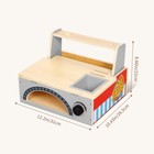 OOOK Wooden Pizza Toy Kids Pizza Counter Playset, Montessori Pretend ...