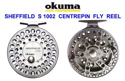 OKUMA SHEFFIELD S-1002 CENTREPIN REEL CENTERPIN FOR GAME FLY ROD ...