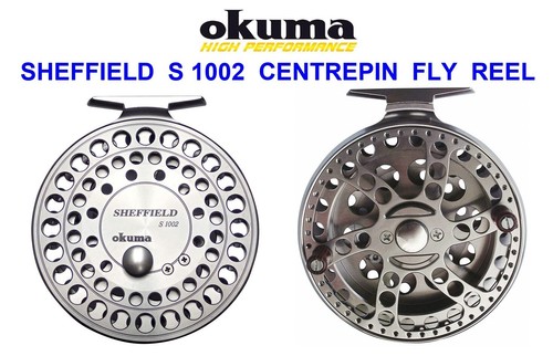 OKUMA SHEFFIELD S-1002 CENTREPIN REEL CENTERPIN FOR GAME FLY ROD ...