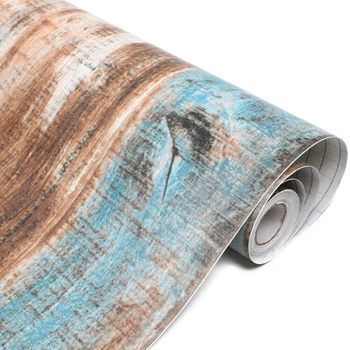 6M Wood Panel Contact Paper Wallpaper Peel and Stick Self Adhesive Wall ...