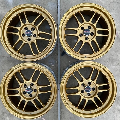 ENKEI RPF1 4Wheels 17inch 7.5J +30 5H-100 repainted in gold | eBay