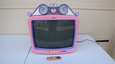 DISNEY Princess Television 13” CRT Color TV Retro Gaming w/ Remote ...