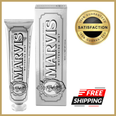 Marvis Whitening Toothpaste, Mint, 85ml, Promotes the Natural Whitening ...
