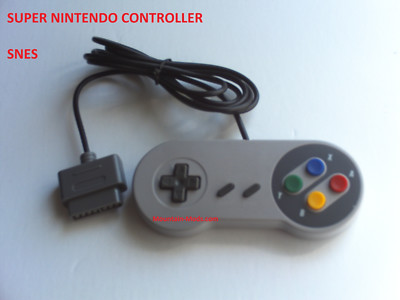 New Super Nintendo SNES System Console Controller 16-Bit 6FT Retro ...