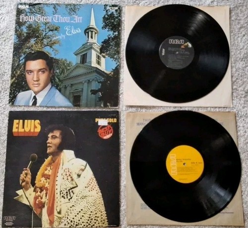 ELVIS PRESLEY Pure Gold 12" 33 RPM Vinyl LP RCA ANL1-097 LSP-3758 HOW ...