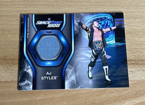 2019 Topps WWE Smackdown - Mat Relics #MR-AJ AJ Styles (MEM) for sale ...