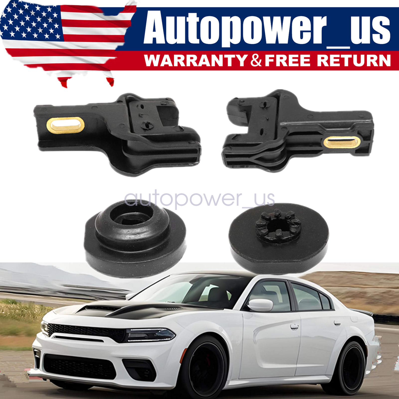 4Pcs For Dodge Charger Challenger 2008-2021 Upper+Lower Radiator ...