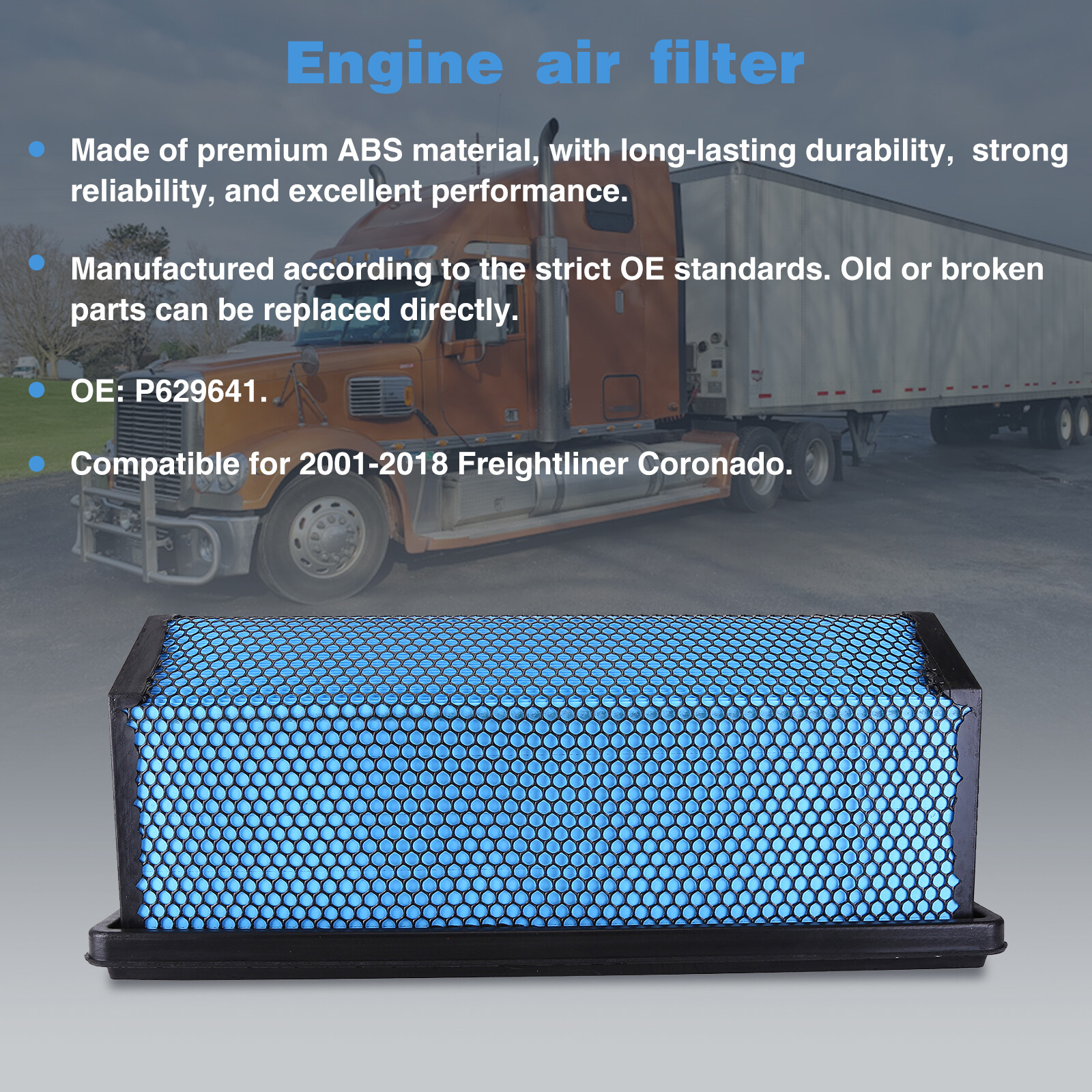 Fits For Freightliner Coronado Air Filter P629641, 336867002, 336867010 ...