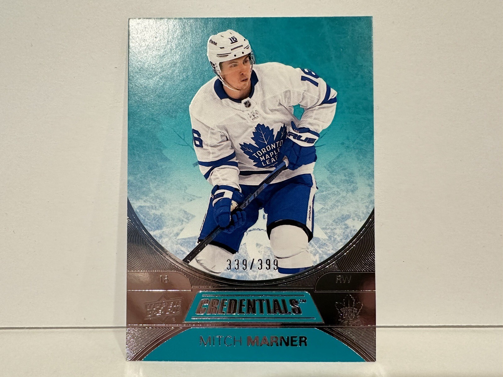 2021-22 Credentials Mitch Marner Teal #/399 Hockey Card NHL Toronto ...
