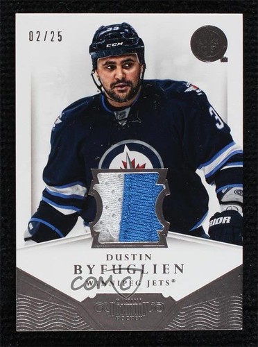 2013-14 Panini Dominion Authentic Material Prime 2/25 Dustin Byfuglien ...