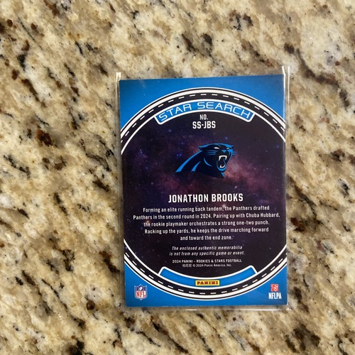 Jonathan Brooks Rookie Card 2024 Rookies & Stars Star Search Patch-#SS ...