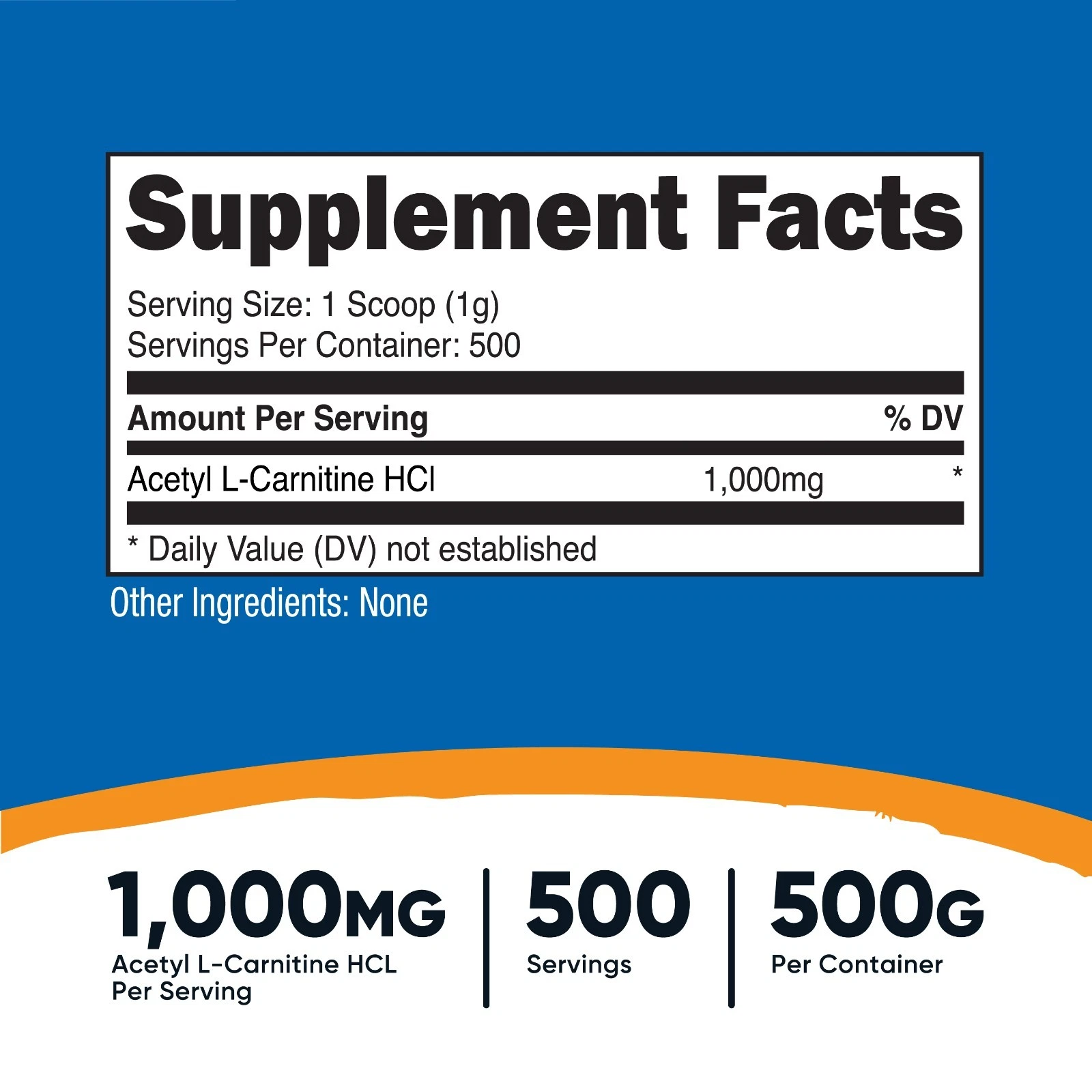 Nutricost Acetyl L-Carnitine Powder - 500 grams (Unflavored) | eBay
