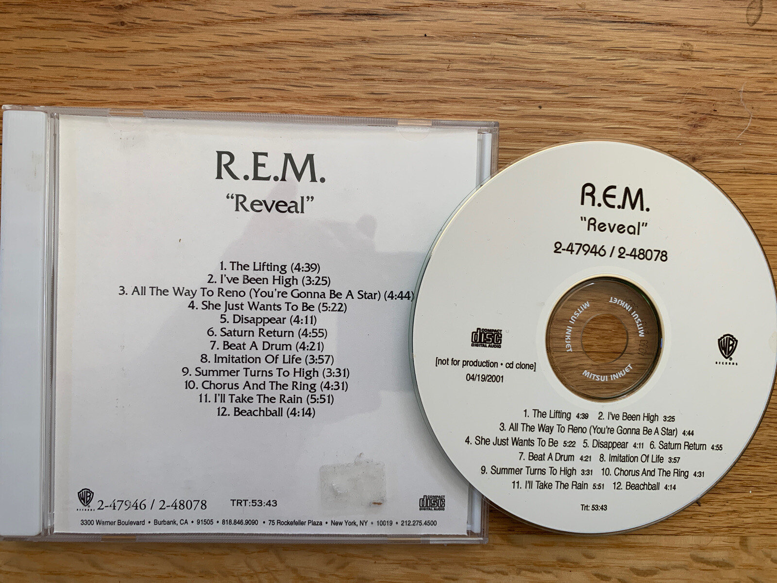 R.E.M Reveal Promotional Advance Clone CD super rare | eBay