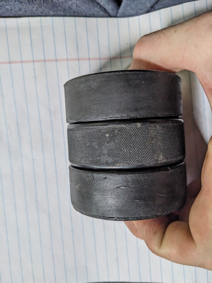 Vintage Hockey Pucks. Canada Kingston International Hockey Hall Of Fame ...