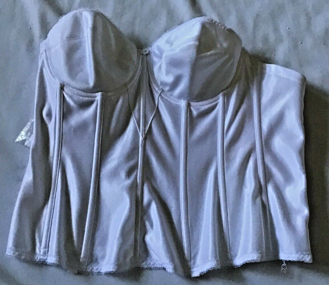 Dominique Satin Torsolette Bridal Bustier Style 8950 34d White for sale ...