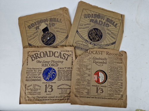 X4 EDISON BELL RADIO & BROADCAST 78 RPM RECORDS SHELLAC | eBay