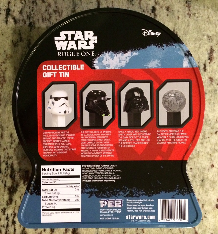 Disney Star Wars Rogue One PEZ Collectible Gift Tin Brand New In Sealed ...
