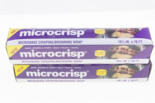 MICROCRISP Microwave Crisping Browning Wrap 10 Ft rolls Lot Of 2 New ...