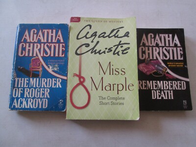 AGATHA CHRISTIE LOT OF 3 PAPERBACKS Complete Short Stories Miss Marple ...