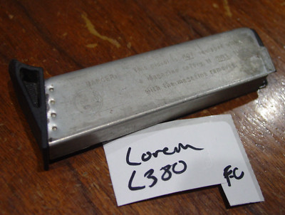 Lorcin L380 ACP 7 Round Magazine Factory Original OEM L-380 | eBay