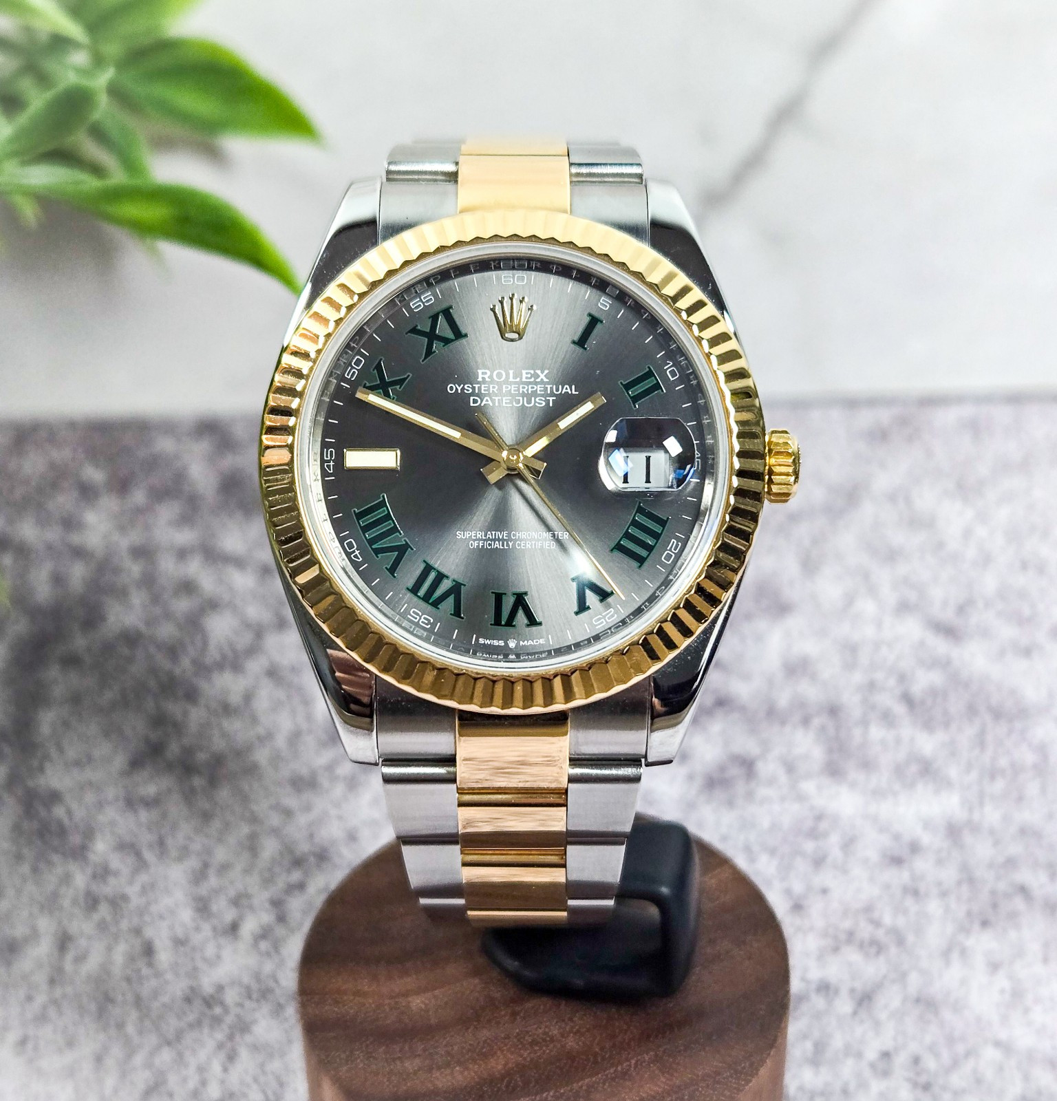 Rolex Datejust 126333 Wimbledon Dial Oyster Fluted Be… - Gem