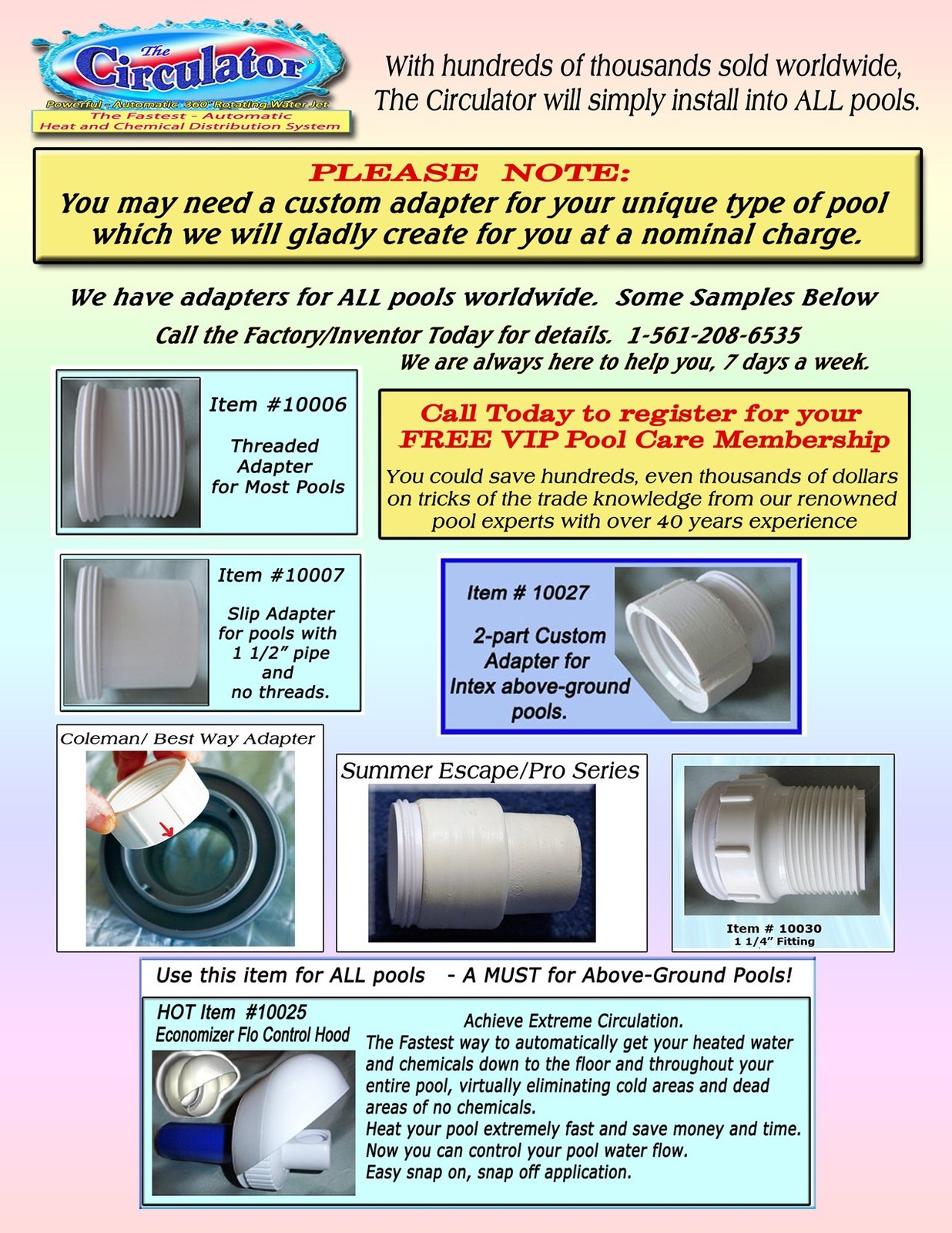 The Circulator - Powerful, Automatic 360 Rotating Pool Return Jet For ...