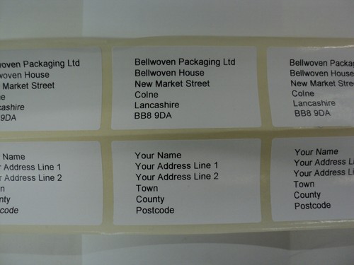 PRINTED ADHESIVE ADDRESS LABELS | eBay UK