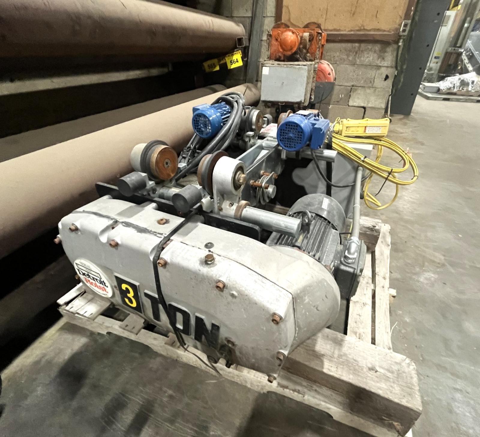 3 TON DETROIT HOIST ELECTRIC HOIST MODEL DH6M30 LIFT 30'-0" 5HP | eBay