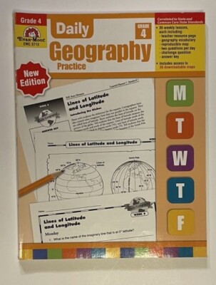 Evan-Moor Daily Geography Practice Grade 4 Like NEW 9781557999733| eBay