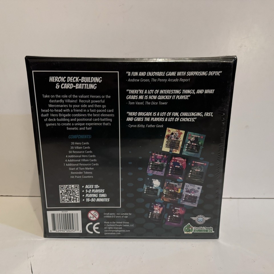 Hero Brigade Board Game - Game Salute - Zucchini People Games | eBay UK