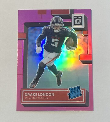 2022 Panini Donruss Optic Drake London #207 Pink Prizm Rated Rookie | eBay