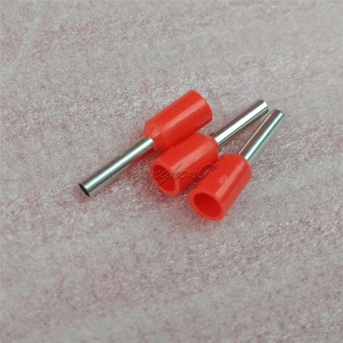 1000pcs Red 18AWG Cable Pre-Insulated Ferrules Terminal Wiring ...