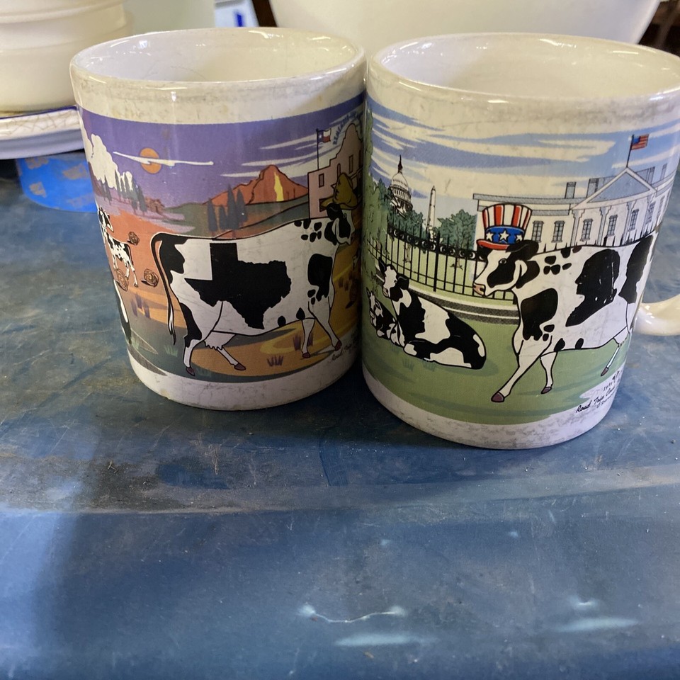 Vintage GATEWAY 2000 Coffee Mug, Cow Print Mouse Pad, Squishy ...