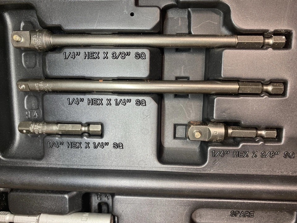 Snap On 19 Pc SDMEXT19K 1/4” Hex Drive Adaptor And Bit Set | eBay